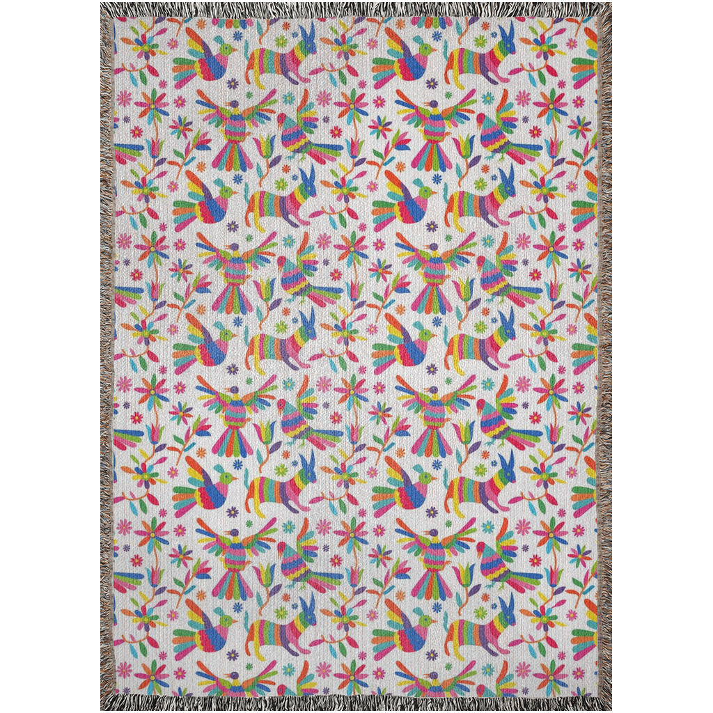 Colorful Otomi Woven Blankets for Mexican home decor. – Ficus & Plants